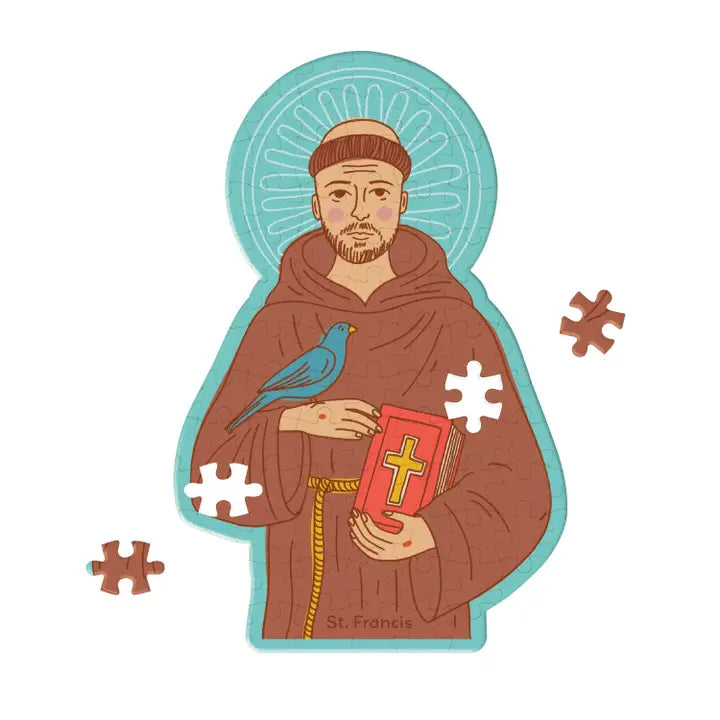 A St. Francis of Assisi Shaped Puzzle – Dumb Ox Publications