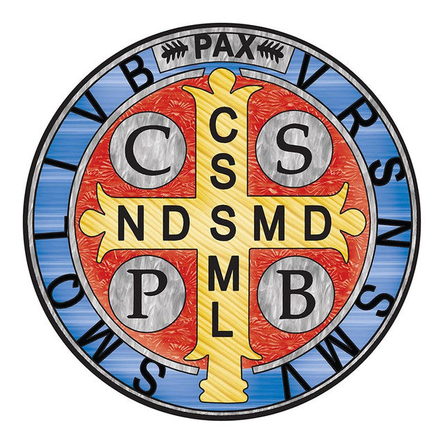 Window Cling: St. Benedict Medal – Dumb Ox Publications