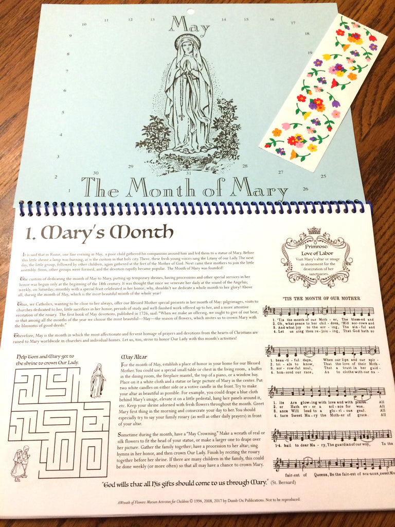 A Wreath of Flowers: Marian Activities for Children – Dumb Ox Publications